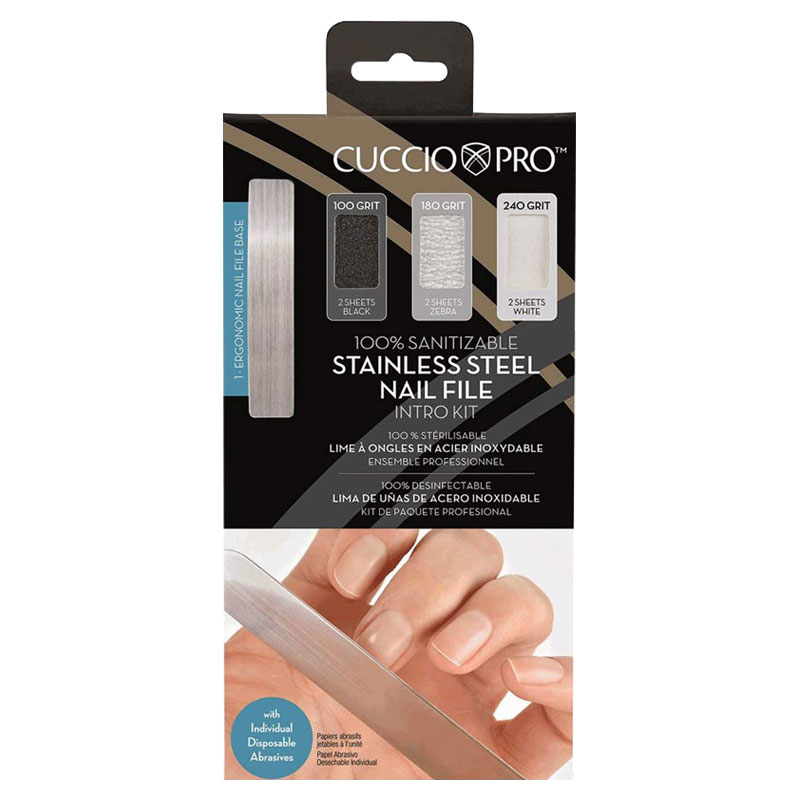 Cuccio Pro Stainless Steel Nail File Intro Kit | Beauty Care Choices