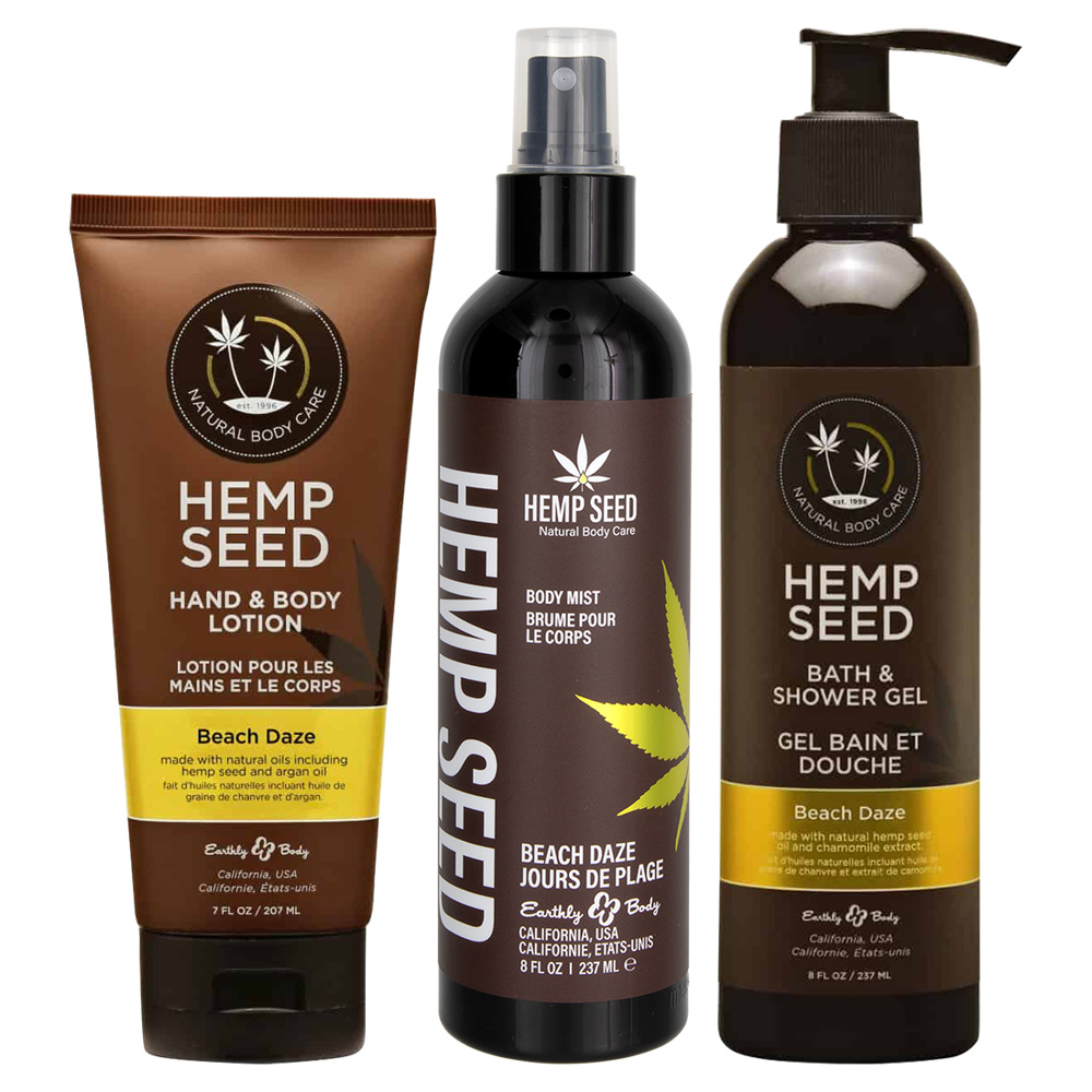 Earthly Body Hemp Seed Beach Daze Bundle | Beauty Care Choices