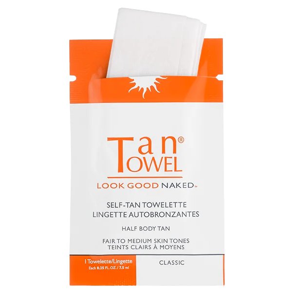 TanTowel Self-Tan Towelettes - Half Body Tan - Classic | Beauty Care ...