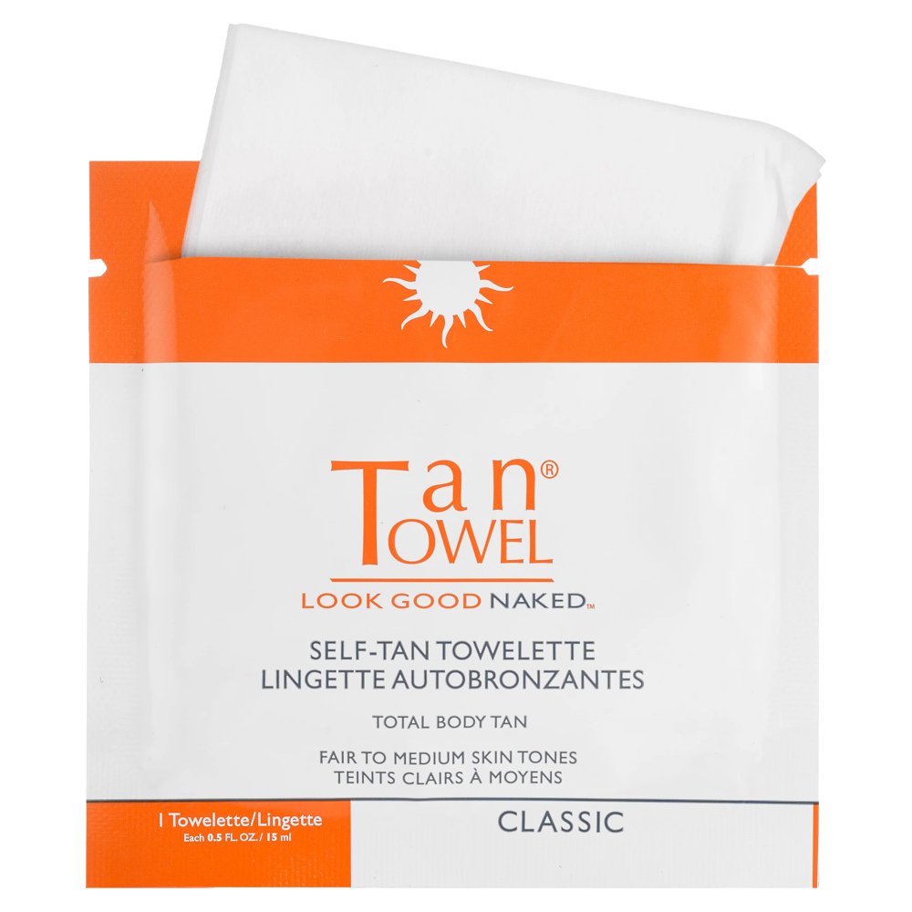 TanTowel Self-Tan Towelettes - Total Body Tan - Classic | Beauty Care ...