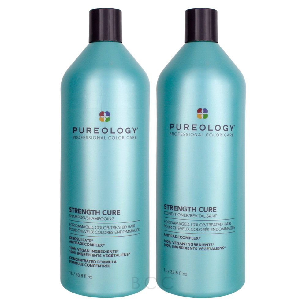 Pureology Strength Cure Shampoo & Conditioner Set | Beauty Care Choices