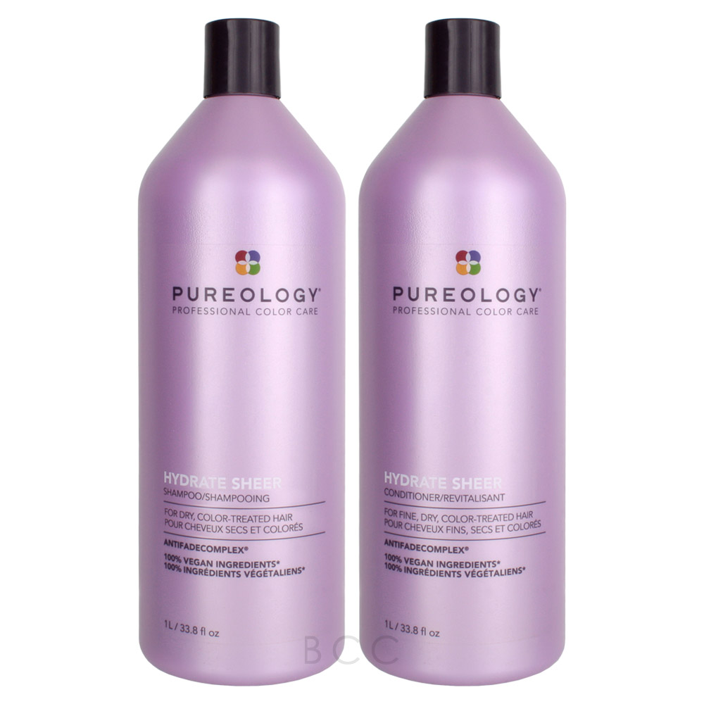 Pureology Hydrate Sheer Shampoo & Conditioner Set | Beauty Care Choices