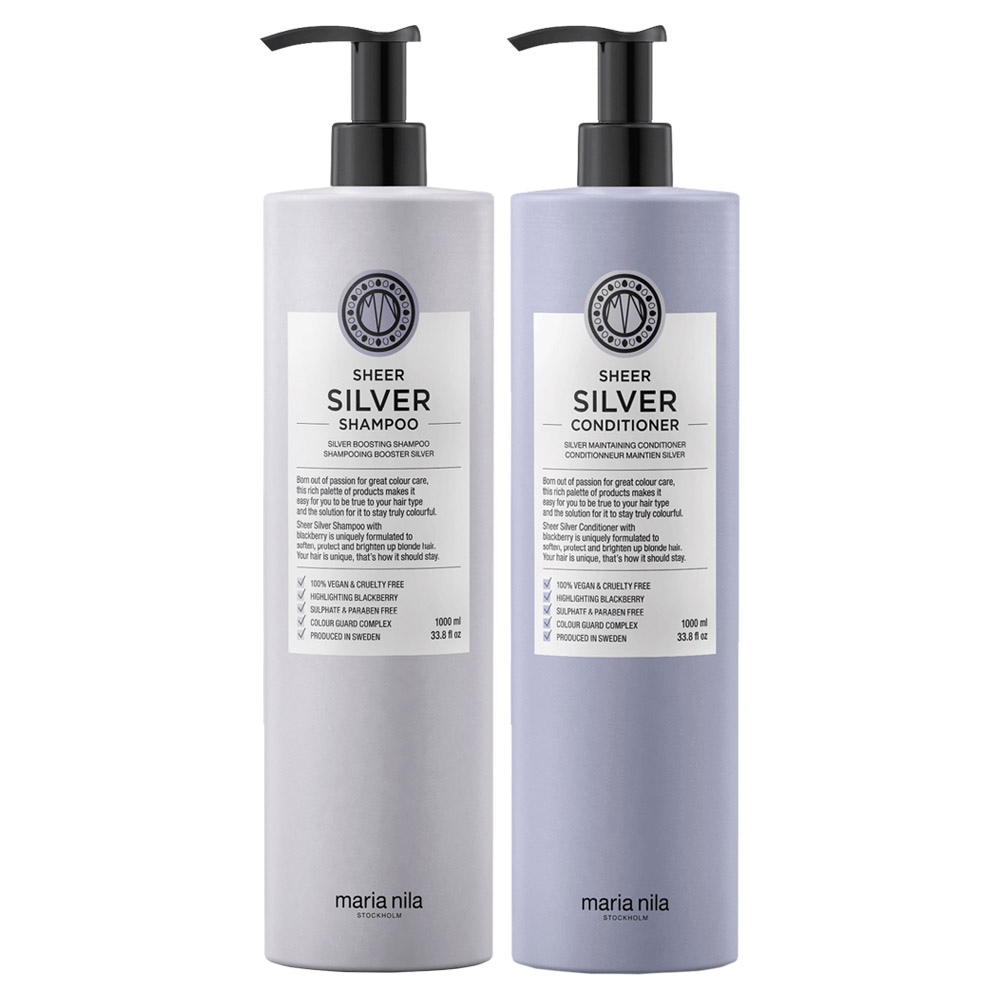 Maria Nila Sheer Silver Shampoo & Conditioner Set | Beauty Care Choices