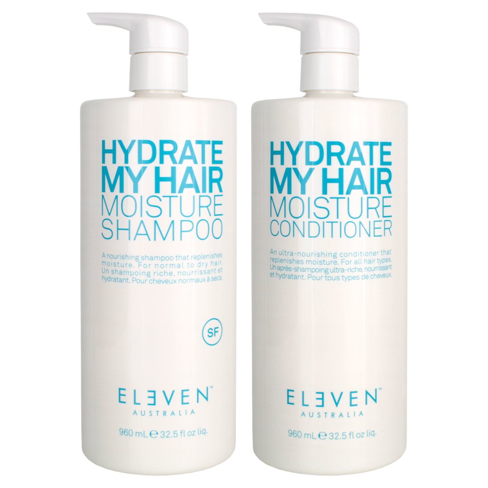 Eleven Australia Hydrate My Hair Moisture Shampoo & Conditioner Duo ...