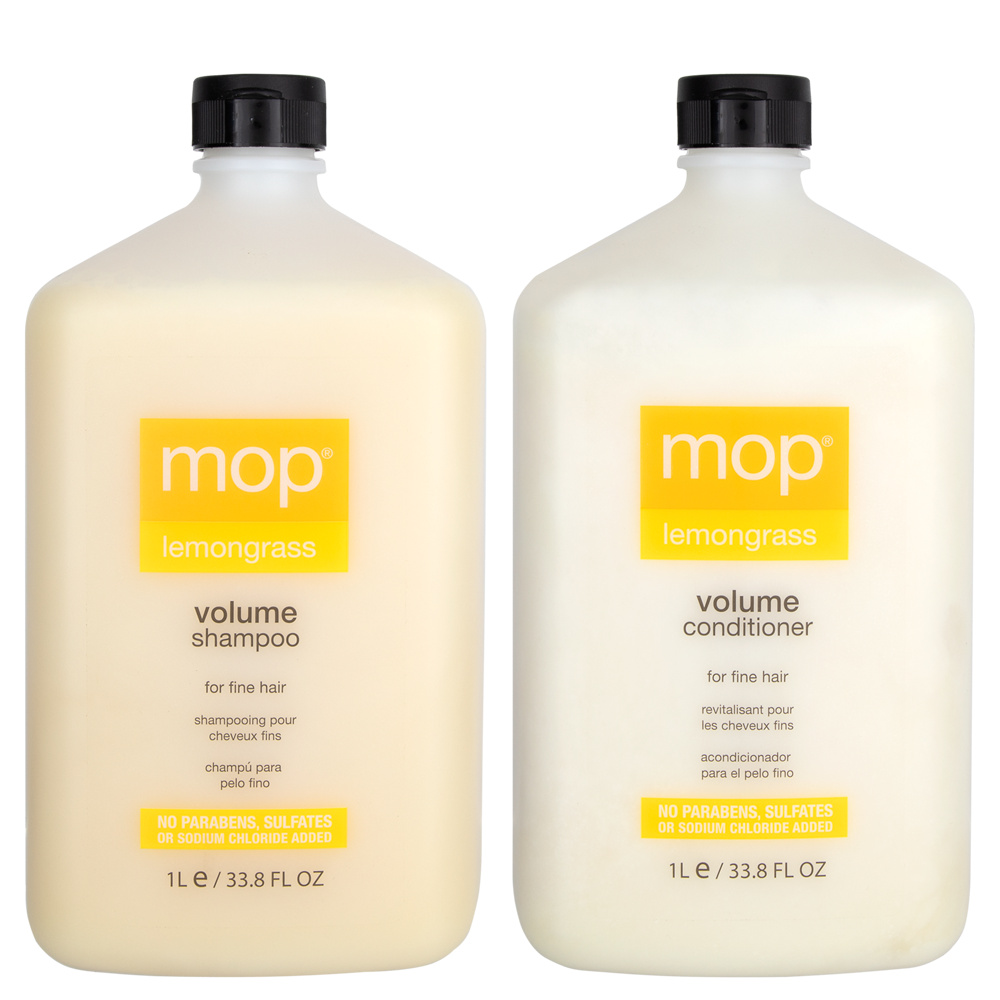MOP Lemongrass Volume Shampoo & Conditioner Liter Duo | Beauty Care Choices