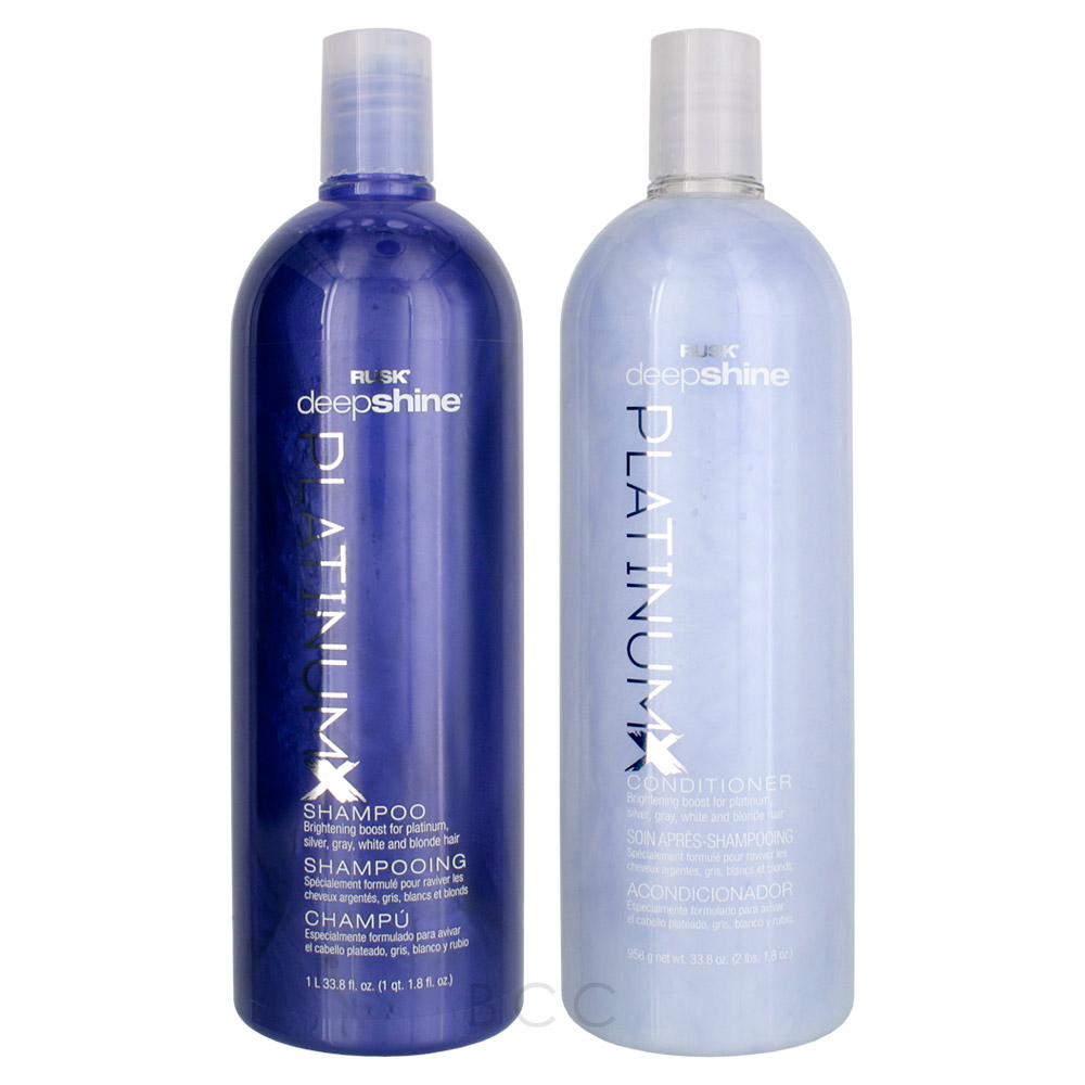 Rusk Deepshine PlatinumX Shampoo & Conditioner Set | Beauty Care Choices