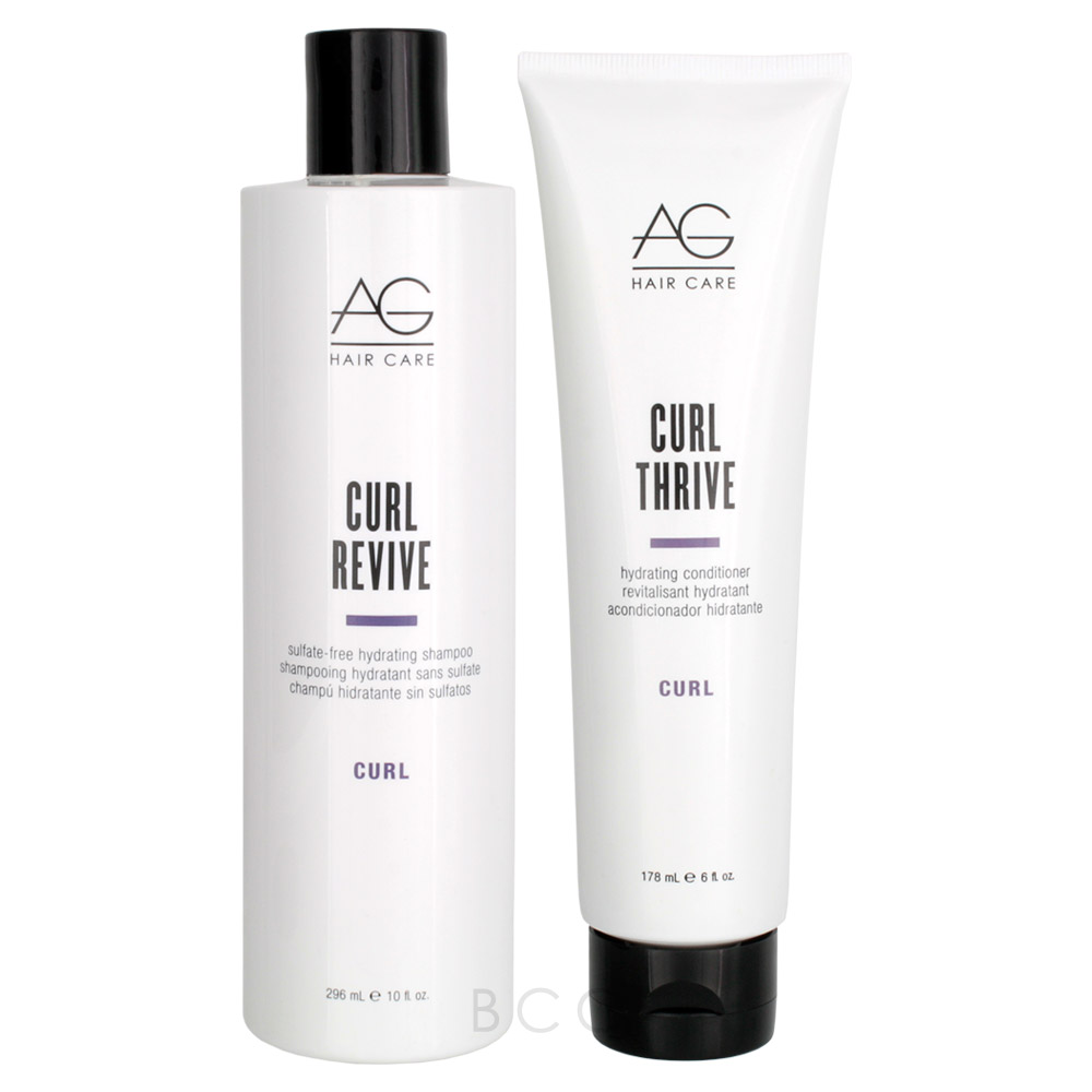 AG Hair Curl Revive Shampoo & Thrive Conditioner Duo | Beauty Care Choices
